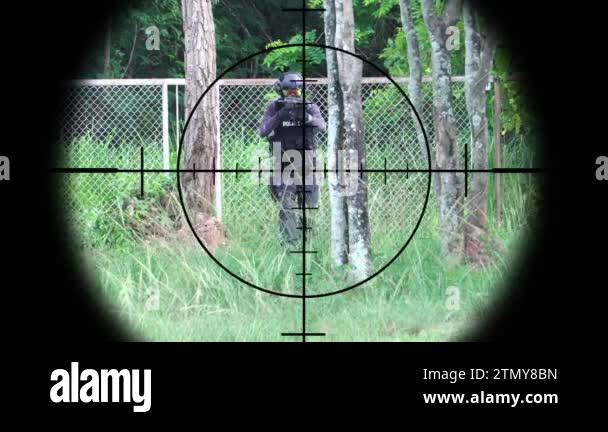 Special police was being assassinated and shot dead through the lens of ...