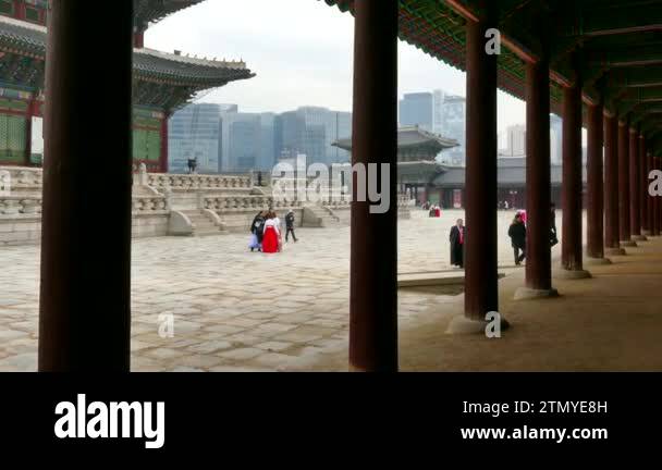 Gyeongbokgung Palace Korean Monument Landmark In Seoul South Korea Asia ...