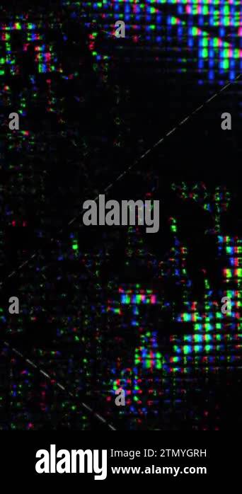Vertical video. Glitch fluid. Pixel splash. Electronic artifacts. Pink ...