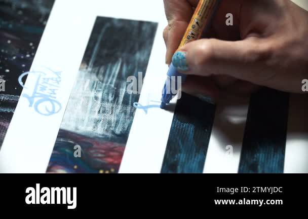 Blue marker sign Stock Videos & Footage - HD and 4K Video Clips - Alamy