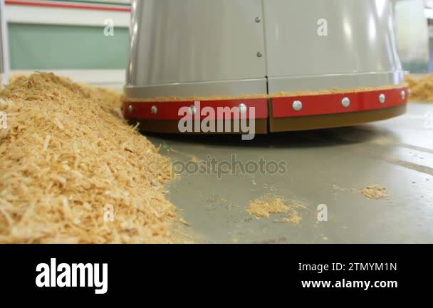 Agricultural robot removes hay from the barn - high technology for ...