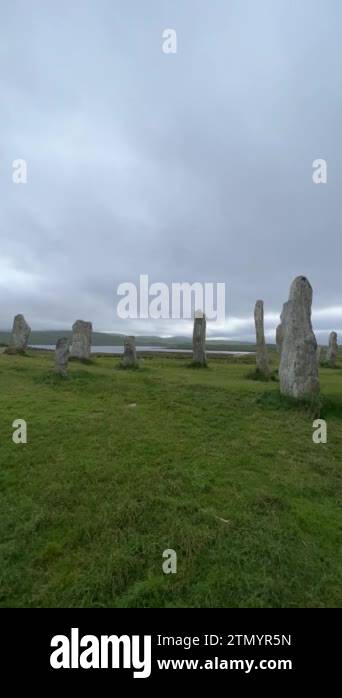 Ancient magic in the Calanais Standing Stones Circle, erected by ...