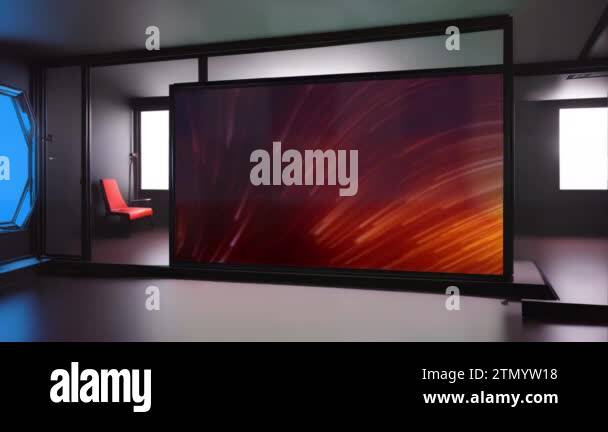 Dynamic Virtual TV Studio Background Loop for Chroma Footage Stock ...