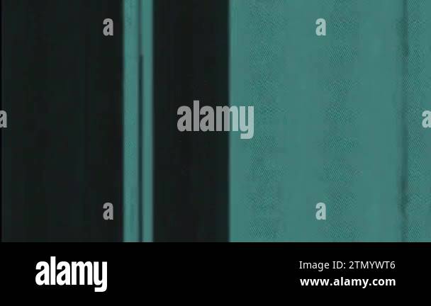 Analog TV glitch noise. Old television effect. Blue black real VHS ...