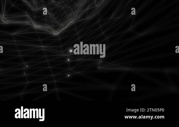 Eeeri black and white geometric grid in three dimension space 4k ...