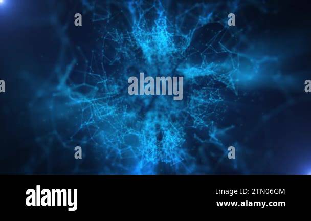 Abstract Digital Connection Dots And Lines Technology Background Network Connection Structure