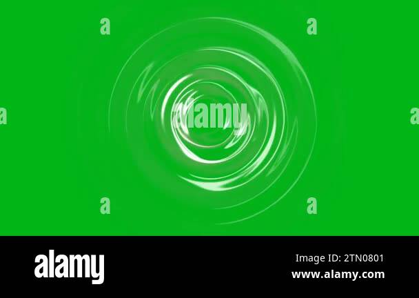 Water ripples on waves motion graphics with green screen background ...