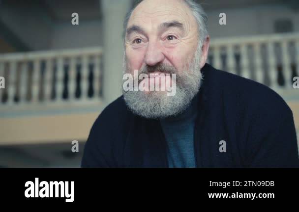 Shocked old man staring and crossing himself in 4K Stock Video Footage ...