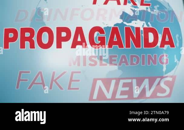Fake news on TV screen. Broadcast, false information, hoax, propaganda ...