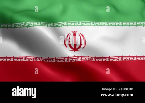 Iran Flag video waving in wind. Iran Flag Wave Loop waving in wind ...