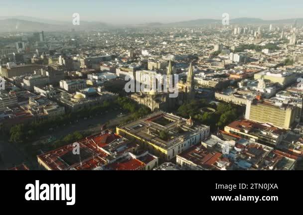 Beautiful aerial view of Guadalajara Mexico. Spanish architecture ...