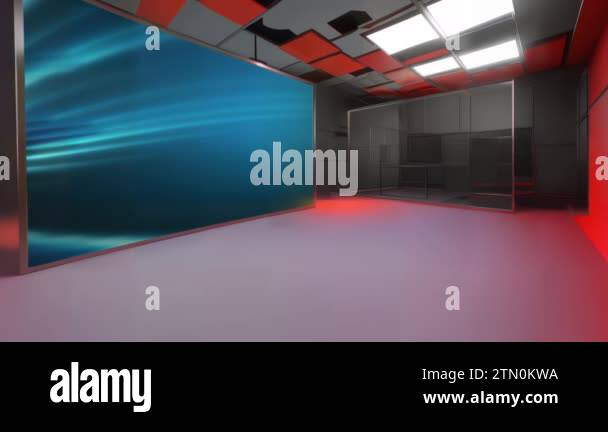 Immersive Virtual TV Studio Background Loop for Seamless Broadcasting ...