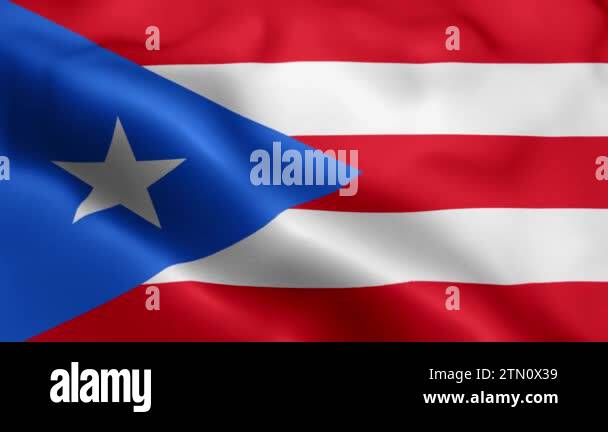 Puerto Rico Flag video waving in wind. Puerto Rico Flag Wave Loop ...