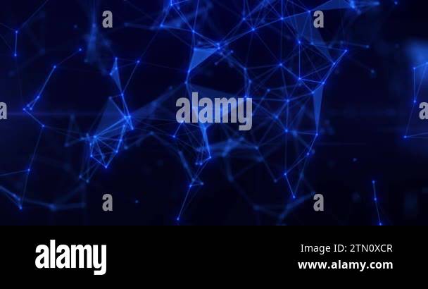 Abstract digital plexus of lines and dots. motion technology background. Network connection ...