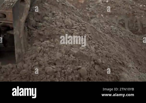 Bulldozer Wworking, Track-Type Loader Bulldozer Excavator Machine Doing ...