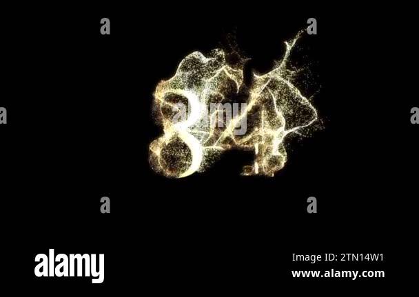 Golden number 84 from particles, numbering, eighty four, golden numbers ...