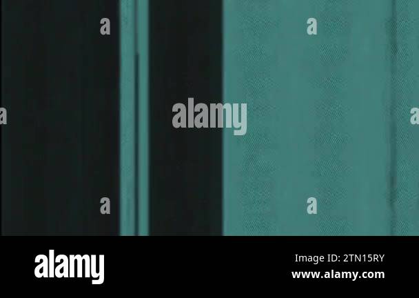 Analog TV glitch noise. Old television effect. Blue black real VHS ...