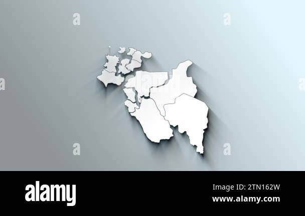 Modern White Map of Iran with Provinces Stock Video Footage - Alamy