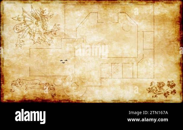 Ancient map dragon Stock Videos & Footage - HD and 4K Video Clips - Alamy