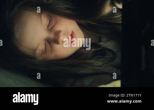 Vertical video. Bedtime movie. Night gadget. Restless kid. Sleepy tired ...