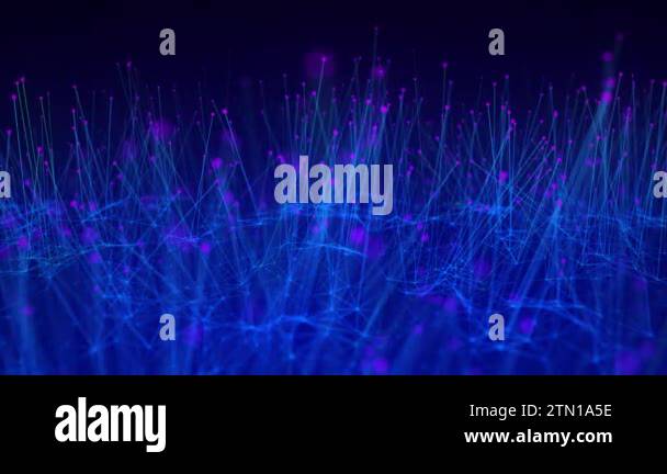 Colored polygonal space. Connection dots and lines structure. Digital background. Technology ...