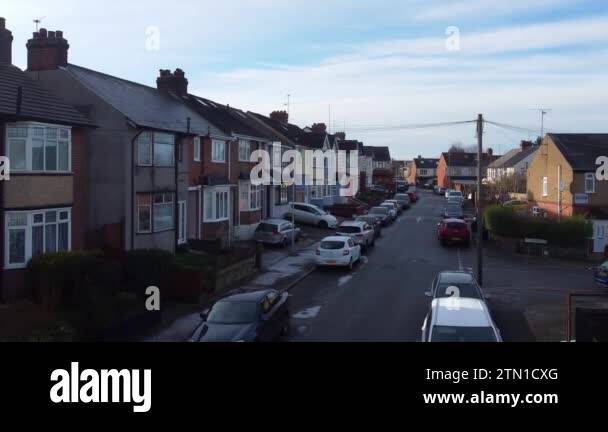 Aerial Footage of Central Luton City and Buildings During Sunset, UK's ...