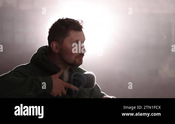 Respiratory protection, Mask wearing, Respirator masks. With car to ...