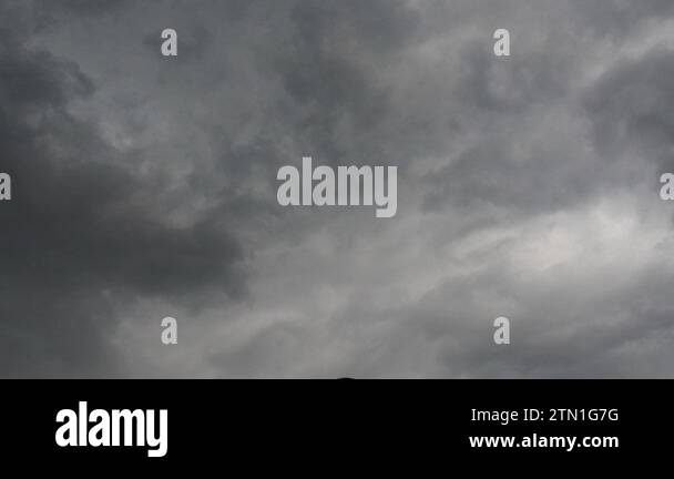 Terrible air whirlwind. Formation of a tornado. Cumulonimbus clouds ...