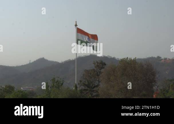 National flag of India, tricolour flag with India saffron, white and ...