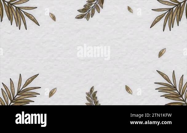 Backgrounds. Gilded Paper Plants with Stop Motion Effect. (It can also ...