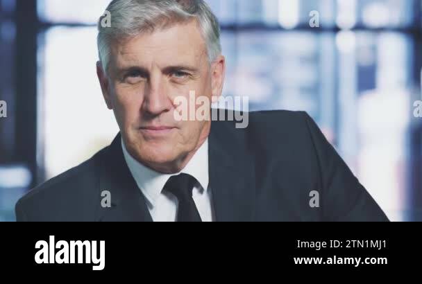 Mature businessman, portrait and confident financial advisor or ...