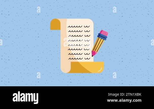 education graduation diploma roll animation 4k video animated Stock ...