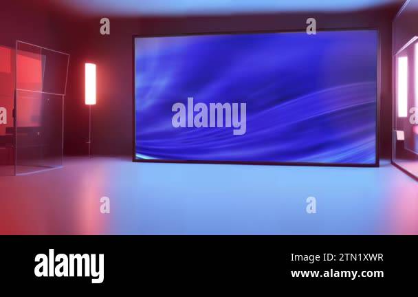 Immersive Virtual TV Studio Background Loop for Seamless Broadcasts ...