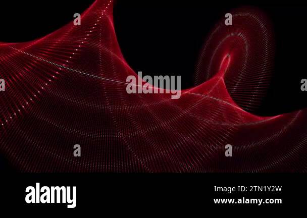 Red color futuristic particles animation. Animated Colorful Particle ...