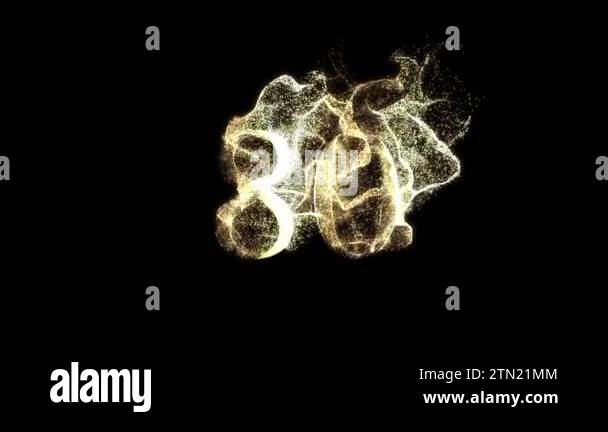 Golden number 80 from particles, numbering, eighty, golden numbers ...