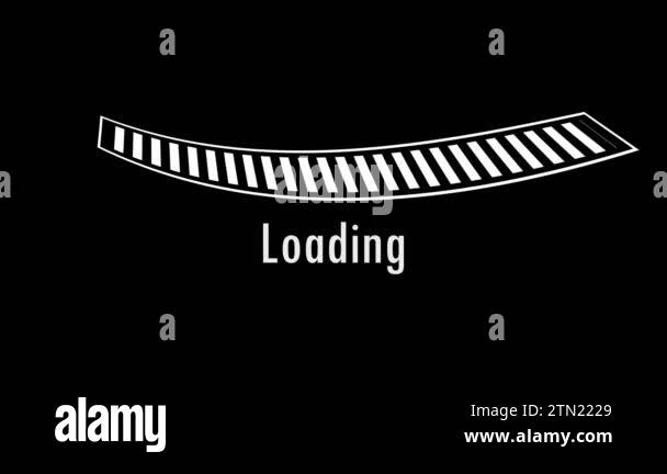 Abstract white color loading bar animation on black. V 42 Stock Video ...