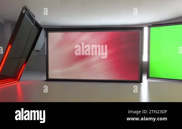 Chroma Key Virtual Studio Background Loop for Seamless Integration ...