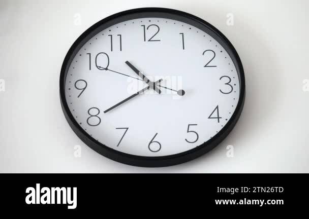 Clock faces wall clocks with numbers, White wall clocks running, The ...