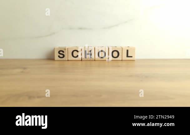 Word school from wooden blocks Stock Videos & Footage - HD and 4K Video ...