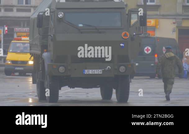 Soldier Closes the Door of Cabin Nato Operation Poland Opole us ...