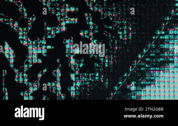 Glitch fluid. Matrix distortion. Damaged display. Iridescent blue pink ...