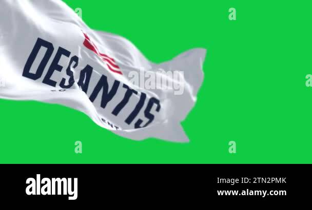 Washington D.C., US, may 2023: Ron DeSantis flag waving isolated on a ...