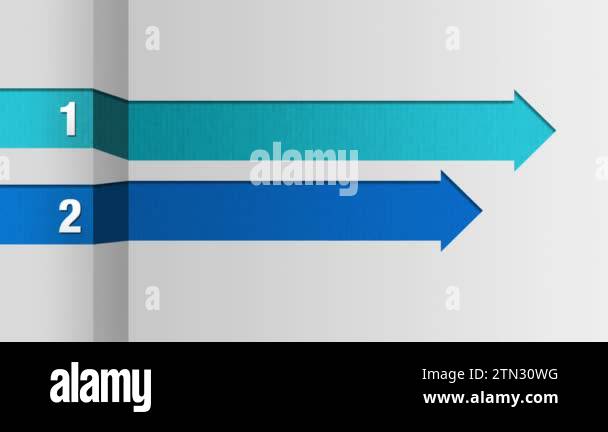 Two square arrow bar, intro title box chart, powerpoint presentation ...