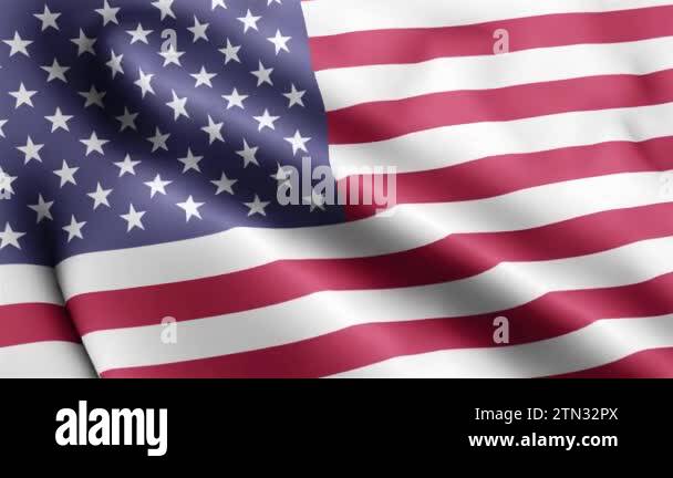United States Flag video waving in wind. United States Flag Wave Loop ...