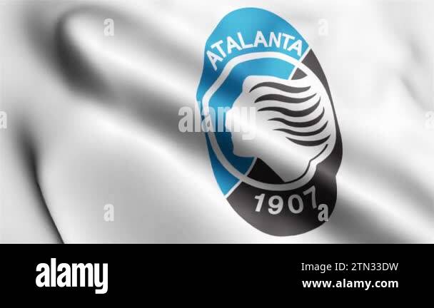 Atalanta Flag video waving in wind. Atalanta Flag Wave Loop waving in ...
