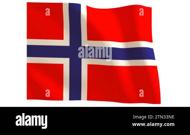 Norway flagg Stock Video Footage - Alamy