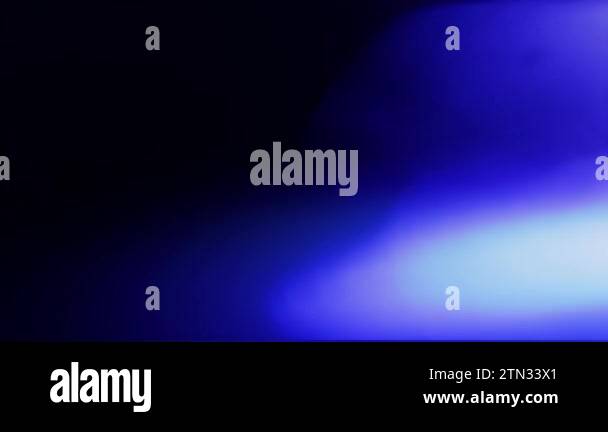 Realistic blue strobe light leak on half screen, for overlay effect ...