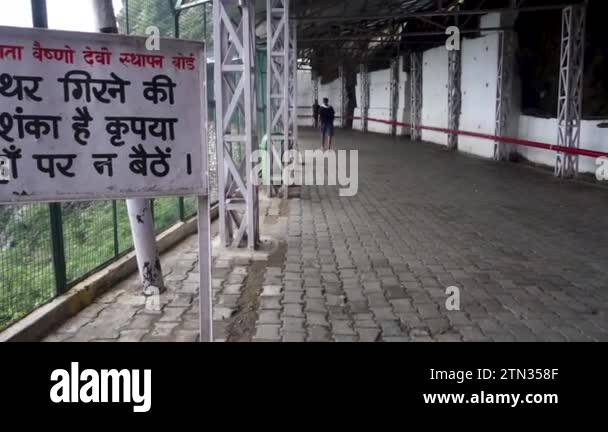 July 5th 2022 Katra, Jammu and Kashmir, India. A Public Notice board ...