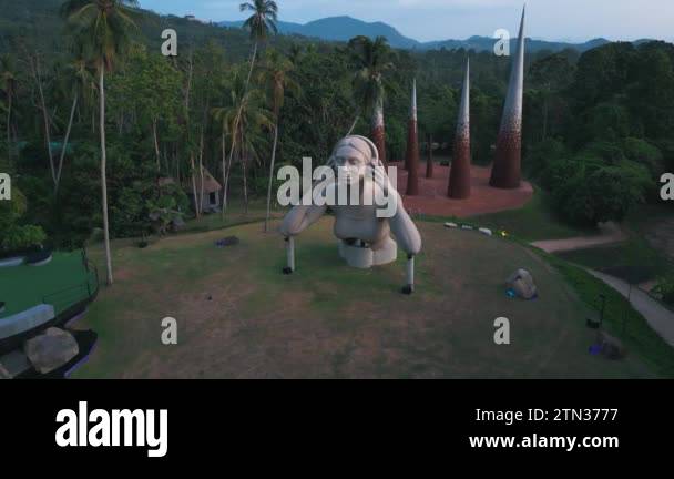Koh Samui, Thailand - 06 02 2023: Magical statue of female DJ in ...