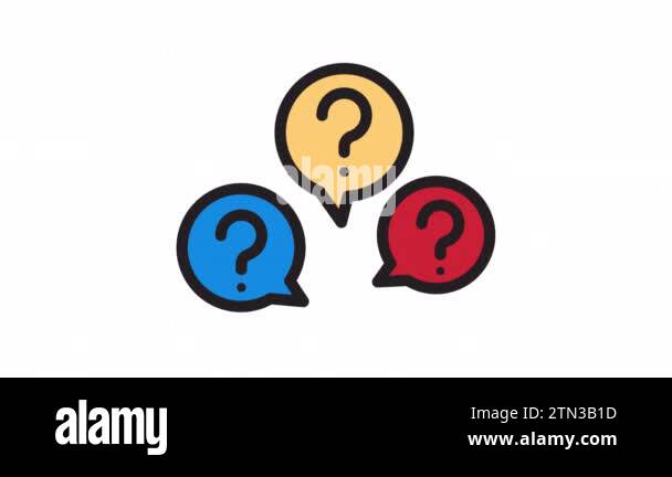 Question Mark, Questions and FAQ animated icon on transparent ...